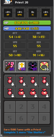 Buy Rotmg Account 7 Сharacters 8/8 + Legendary H75, MH74 + 27 Slots ...