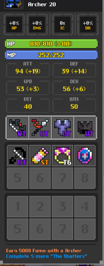 Buy Rotmg Account 7 Сharacters 8/8 + Legendary H75, MH74 + 27 Slots ...